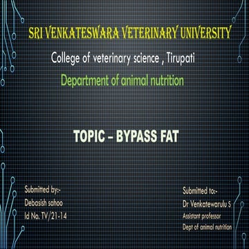 Presentation on Bypass fat in animals.pptx