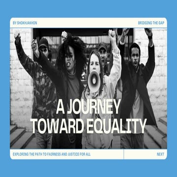 a journey towards equality and gender equality | PPT