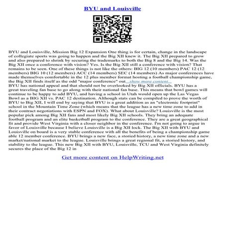 Byu Application Essay | PDF