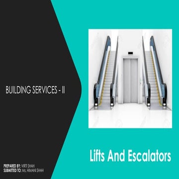 lifts and escalators | PDF