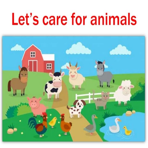 Let’s care for animals | PPTX