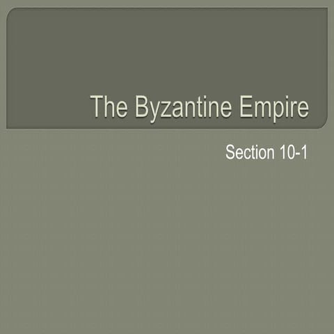 Byzantine Empire | PPT