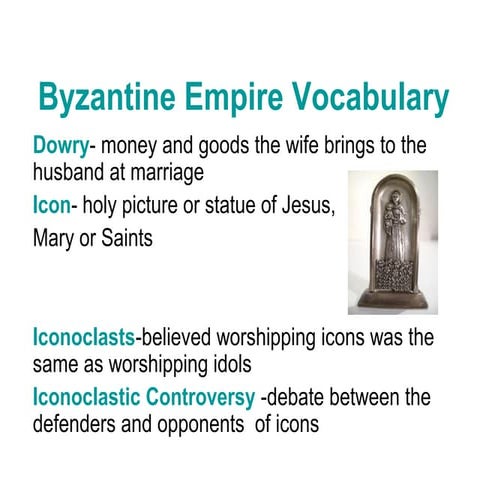 Byzantine Empire & Russia Vocabulary | PPT