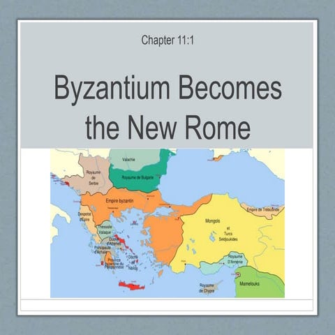 Byzantium Becomes the New Rome (11:1) | PPTX