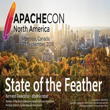 State of the Feather - ApacheCon North America 2018 | PDF | Web Development | Internet