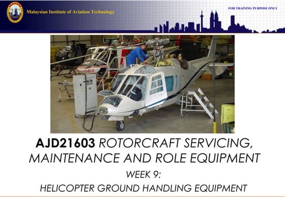 Aircraft rigging, levelling and jacking system | PPT