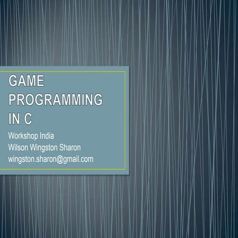 C Game Programming Sdl Ppt 7186