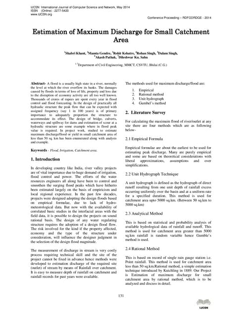 Rainfall analysis (Solved Examples)_Week2_CVE3305.pdf | Weather | Science