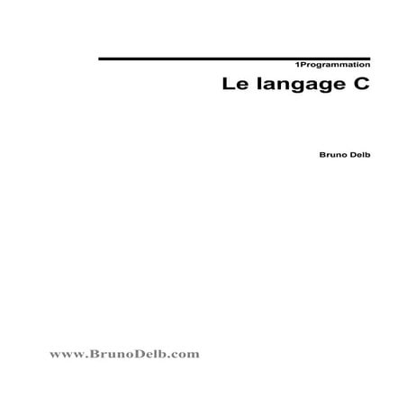 cours de programmation langage c chapitre 1 | PPTX