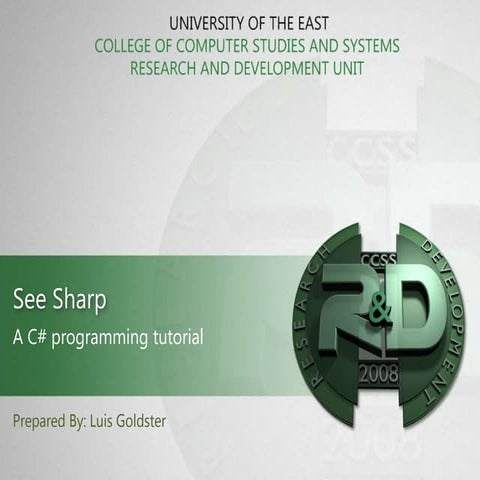 C# Basic Tutorial | PPT