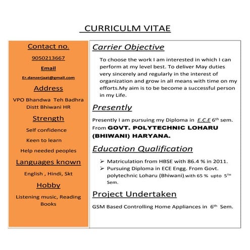 C.v | DOCX | Education industry | Industries