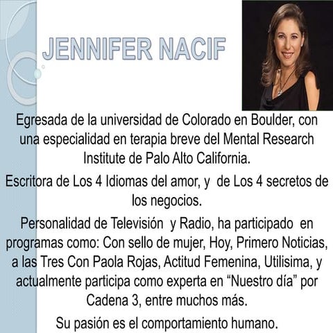 C.v jennifer nacif | PPTX