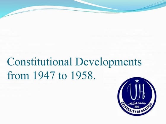 5 constitutional development in pakistan 1947 58 | DOCX | Islam ...