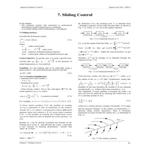 Sliding mode control of non linear | PDF
