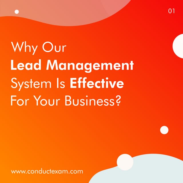 Why Our Lead Management System is Effective for your Business? | PDF