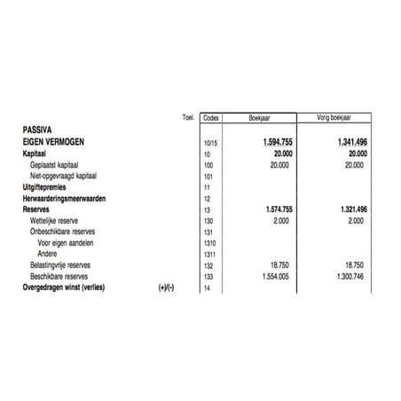 Eigen vermogen firma Erik Van Looy: al 1,6 miljoen euro | PDF ...