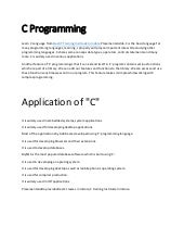 C Programming Online Training | PDF