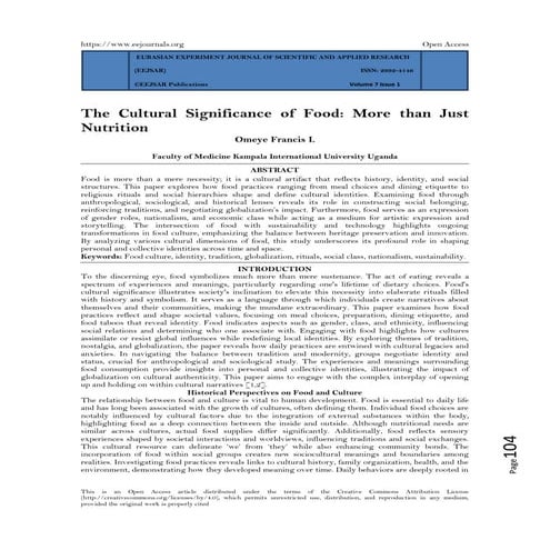 The Cultural Significance of Food: More than Just Nutrition (www.kiu.ac ...