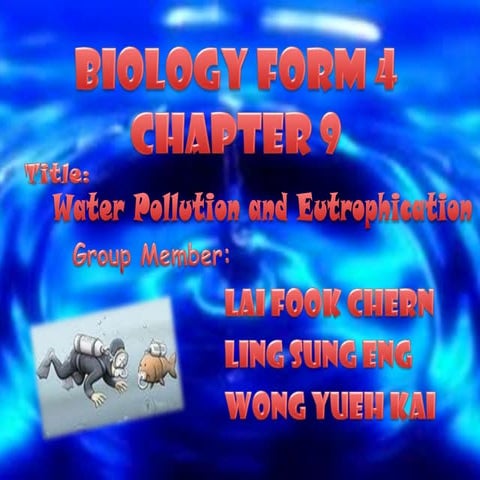 Eutrophication ppt | PPTX
