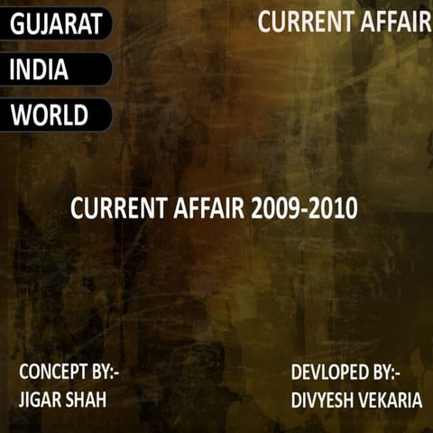 Current Affairs | PPT