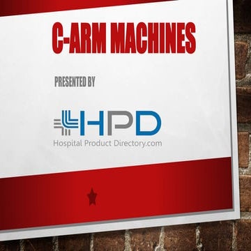 C-Arm Machine Suppliers In India | PPTX