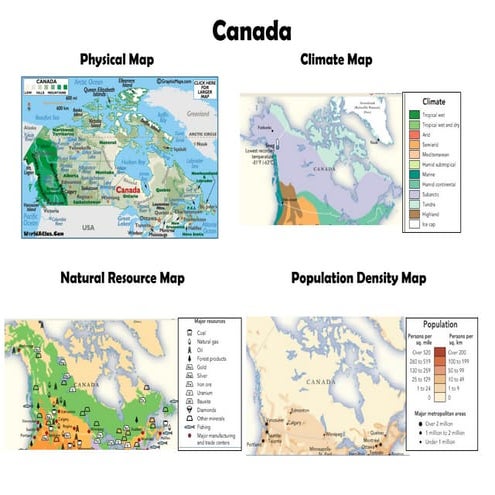 C Canada Map | DOC | Geography | Science