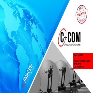 Newtec SATCOM HUB NAB 2019 - Drew Klein (C-COM) | PPT