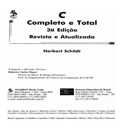 C completo-e-total-3 -ed11-herbert-schildt-makron-books | PDF
