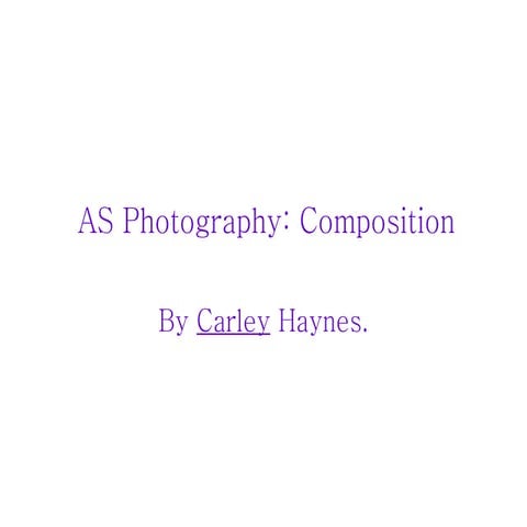 C.haynes. rules of composition | PPT
