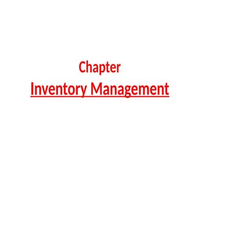 C-Inventory Management.pptx inventory inventory managmenet | PPT