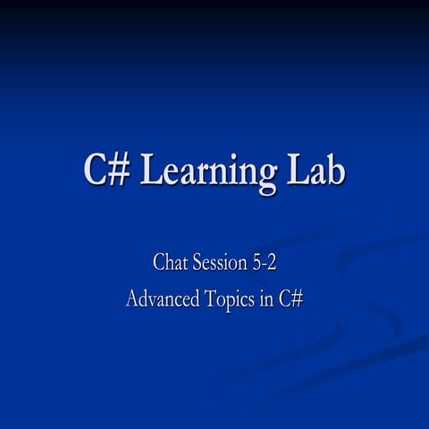 C# Learning Lab | PPTX