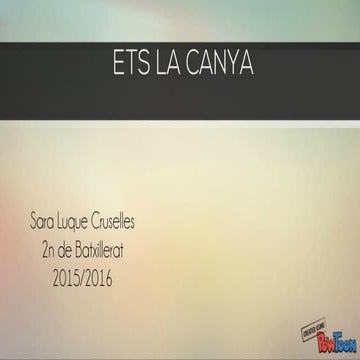 Ets la canya | PPT