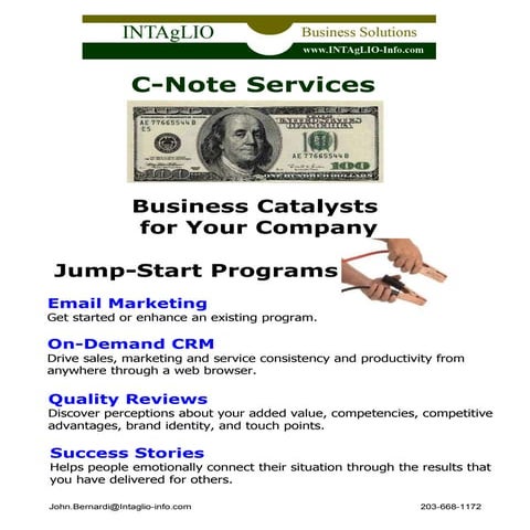 C-Note Services Overview | PPT