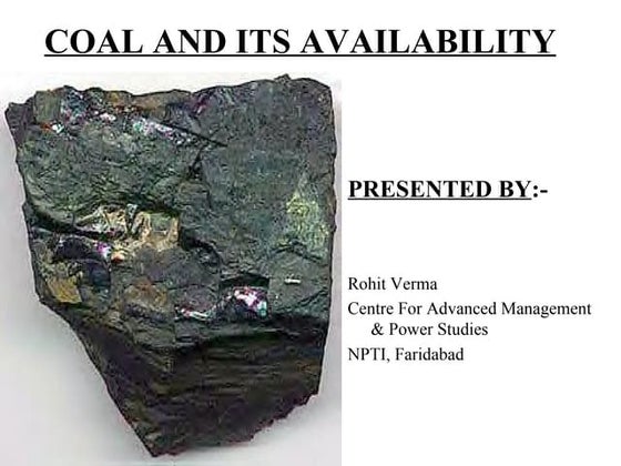 properties of coal | PDF
