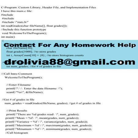 C Program Custom Library Header File And Implementation Filesi Pdf 8626