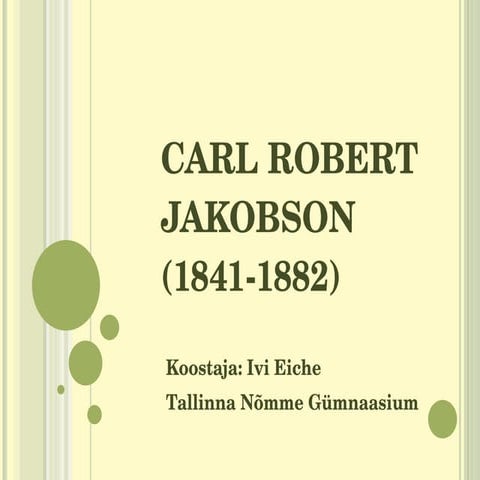 C. R. Jakobson | PPT