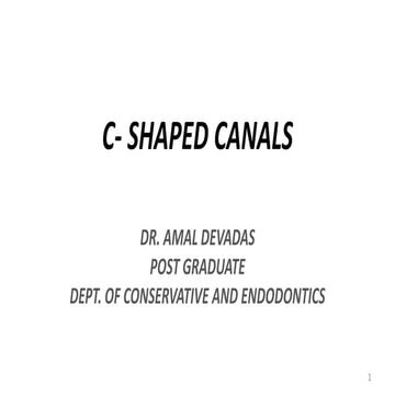 Renjith c shaped canal configuration | PPTX
