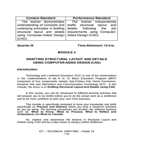 Technical Drafting Module 4 | PDF