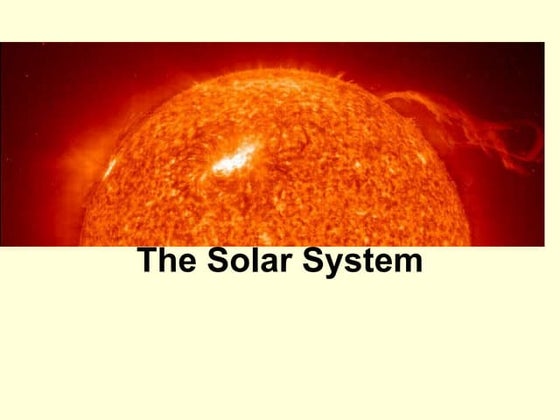 The Solar System Powerpoint | PPT