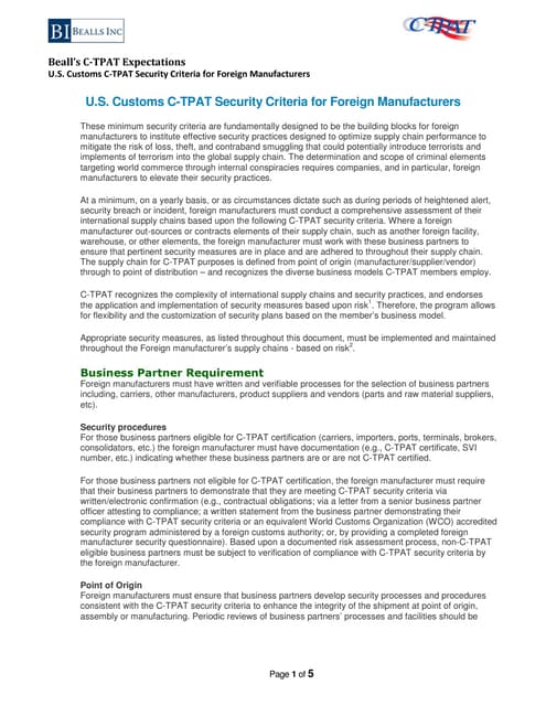 Warehouse security best practices ctpat.pdf | Logistics and ...