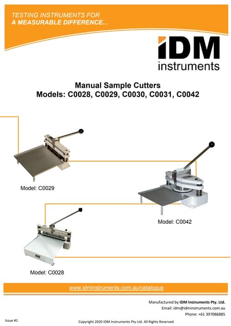 Cutting templates - stainless | PDF
