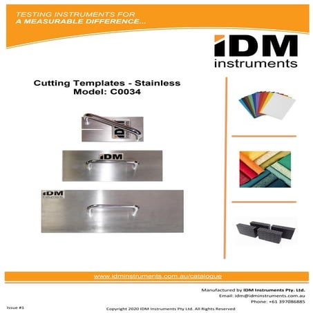 Cutting templates - stainless | PDF
