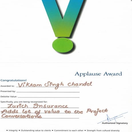 Applause Award | PDF