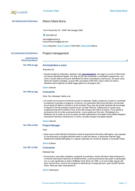 Edoardo Macciocu cv | PDF