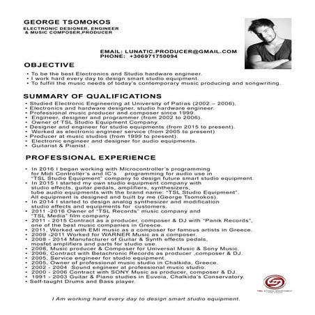 George Tsomokos Resume | PDF