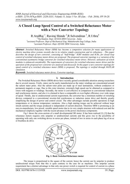 Variable Switched Reluctance Motors | PDF