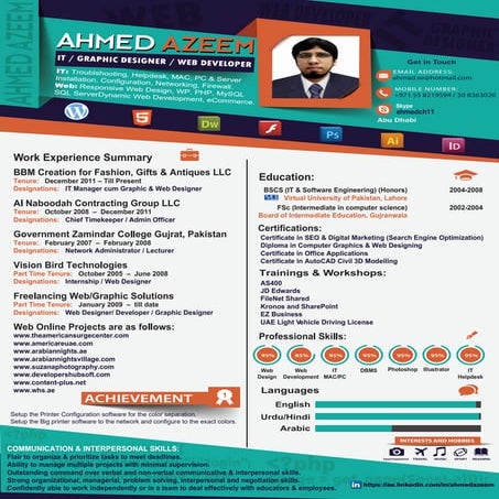 Ahmed Resume | PDF | Computing | Technology & Computing