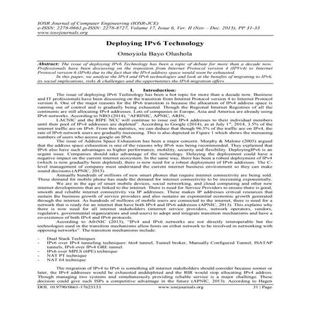 Deploying Ipv6 Technology Pdf 