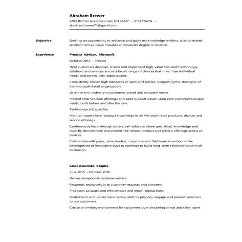 Abraham Brewer Resume Original | DOCX