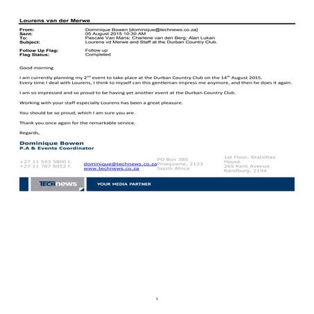 Microsoft Office Outlook - Memo Style | PDF